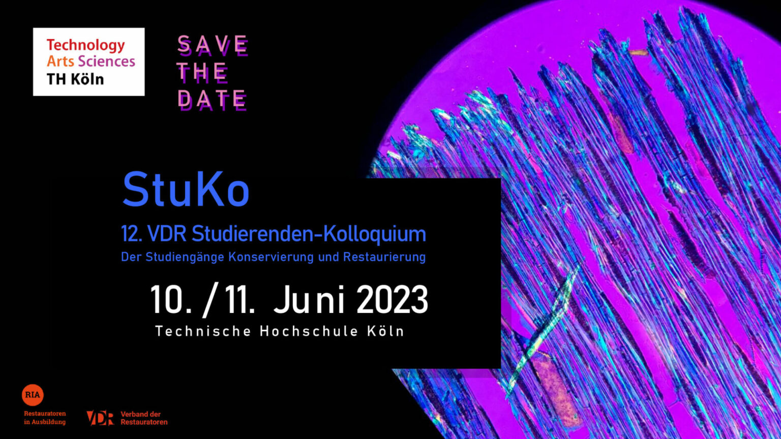 Endlich wieder in Präsenz – 12. StuKo 2023 - Verband der Restauratoren VDR