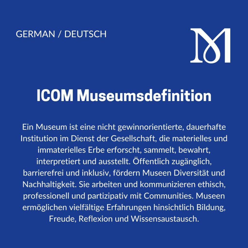 ICOM veröffentlicht deutsche Übersetzung der neuen Definition für ...